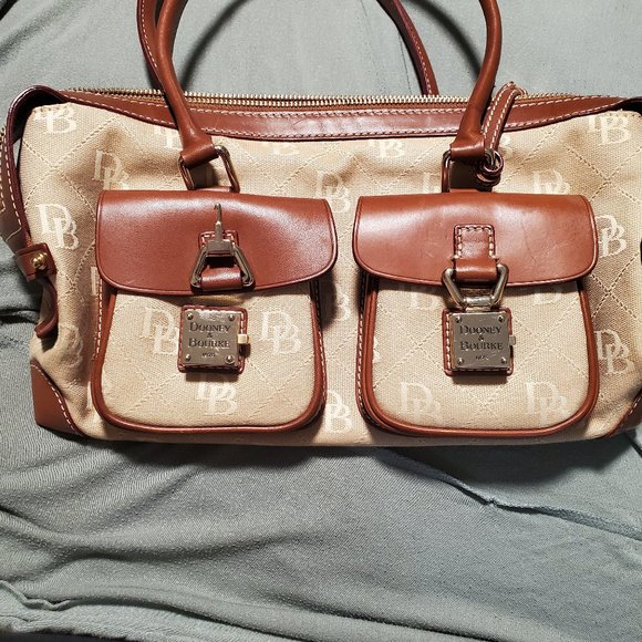 Dooney & Bourke | Bags | Dooney Bourke Double Pocket Tote With Light ...